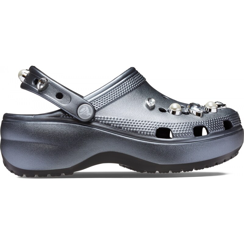 Crocs Classic Platform Crystals Pearls Clog Black W10 - vel.41,5 ...