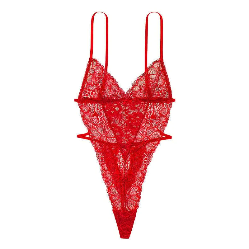 Victoria's Secret Krajkové High Leg Body - GLAMI.cz