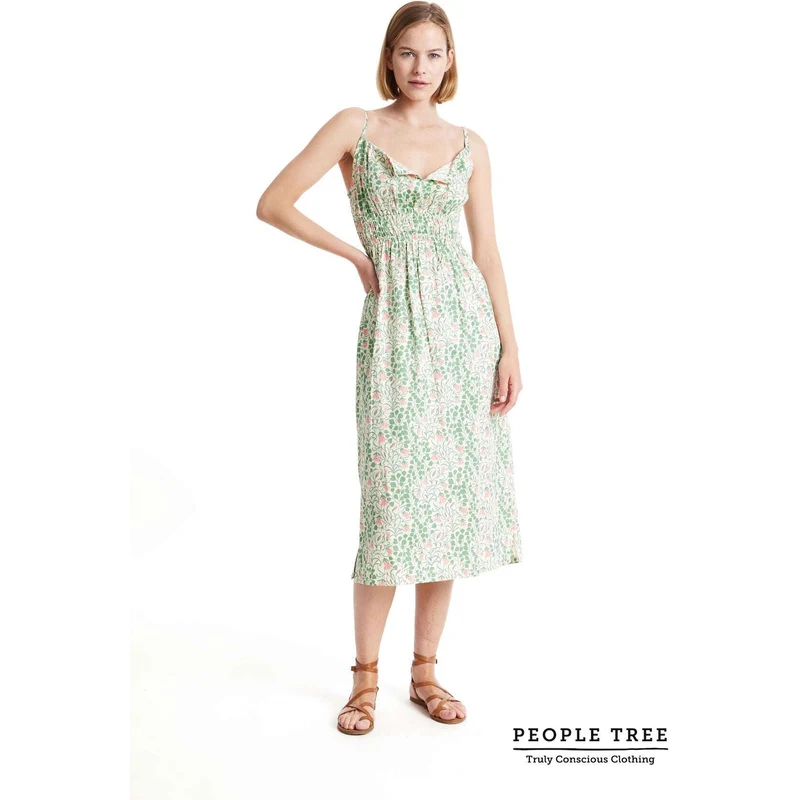 People Tree Šaty Harebell Strappy V - GLAMI.cz