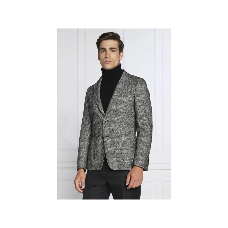 BOSS BLACK vlněná sako c-hanry-bib-n-224 | slim fit |s příměsí hedvábí ...