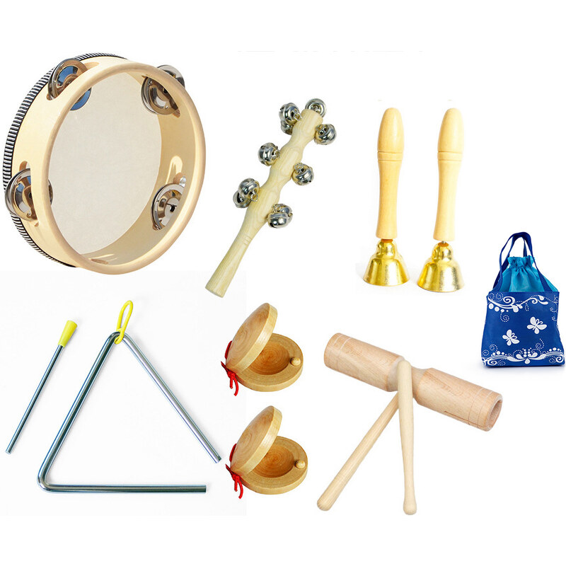 Luckstone ST-28S sada dřevěných hudebních nástrojů, perkuse set, 6 ...