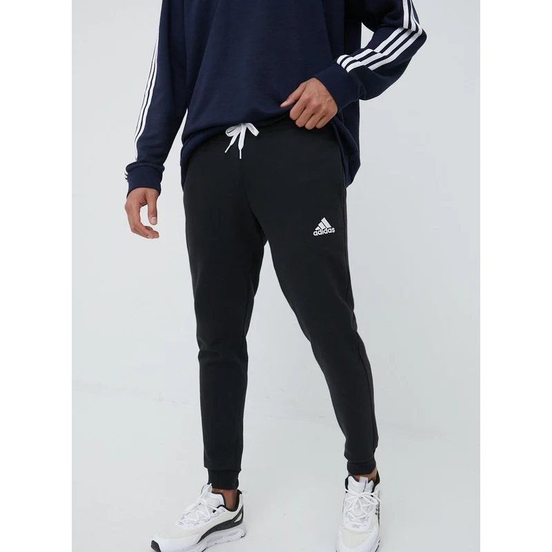 Tepláky adidas Performance Entrada 22 pánské, černá barva, hladké ...