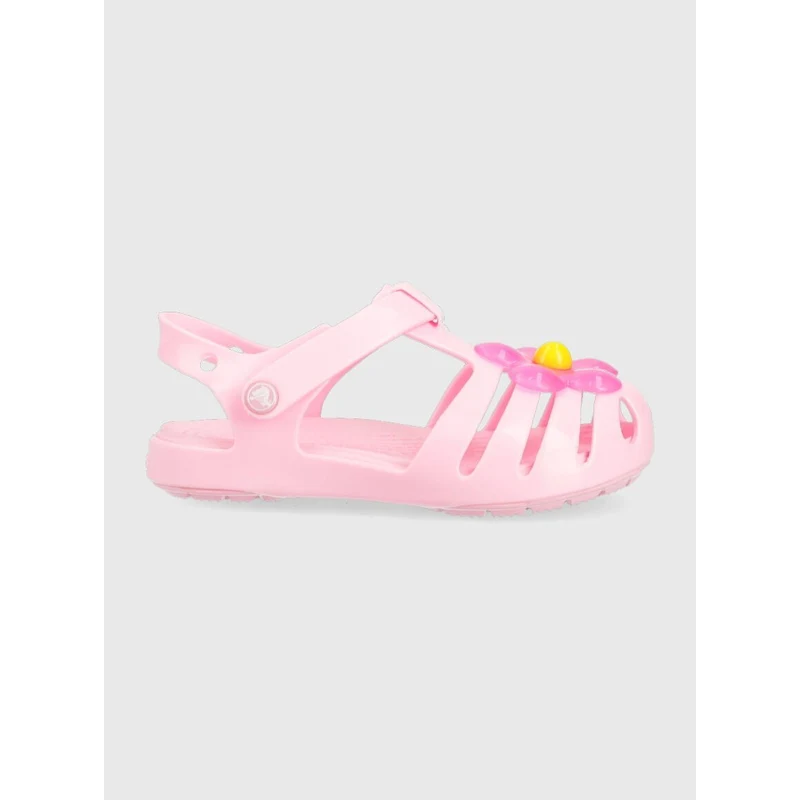 Dětské sandály Crocs ISABELLA CHARM SANDAL růžová barva - GLAMI.cz