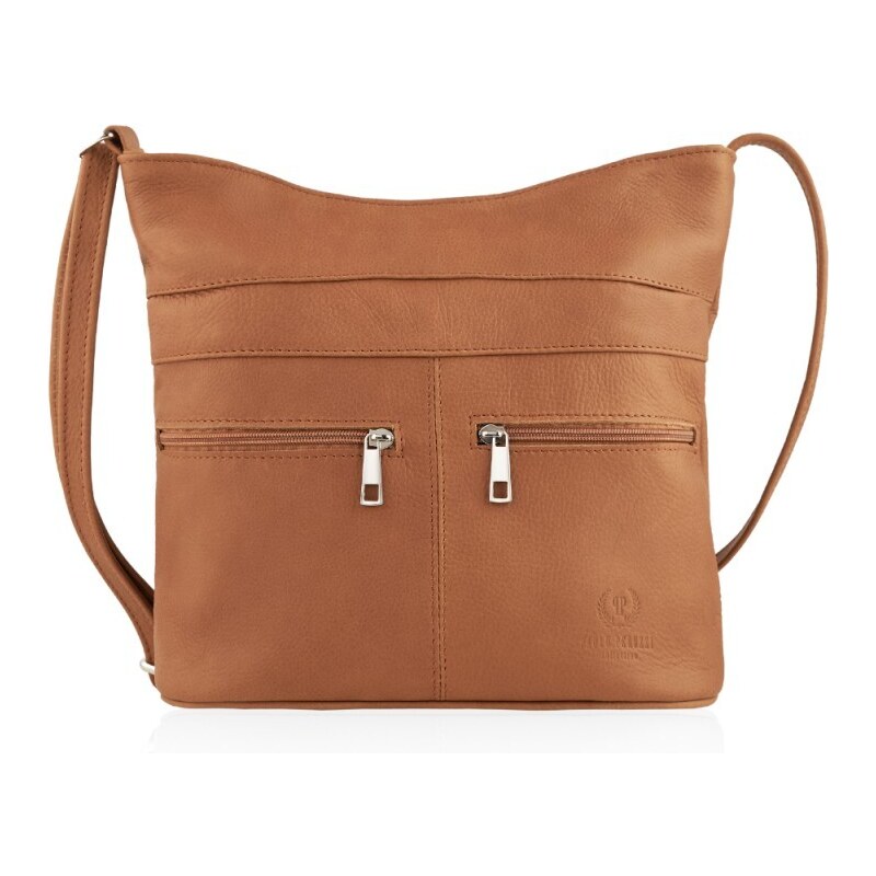 Paolo Peruzzi Dámská kožená kabelka Paul Peruzzi Z-53 světle hnědá ...