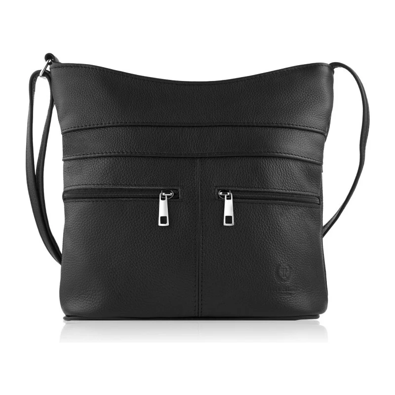 Paolo Peruzzi Dámská kožená kabelka Paul Peruzzi Z-53 černá - GLAMI.cz