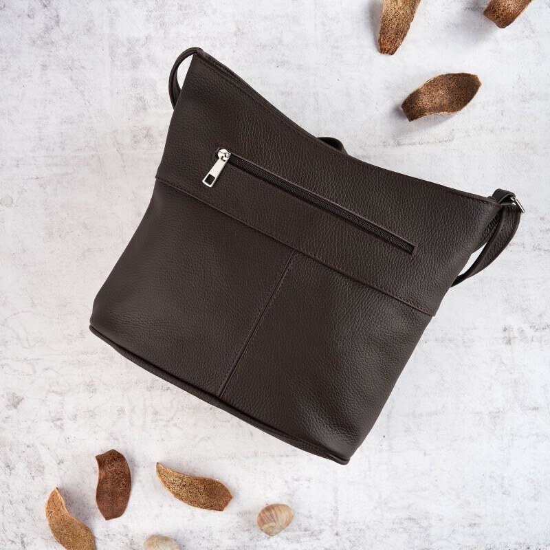 Paolo Peruzzi Dámská kožená kabelka Paul Peruzzi Z-53 hnědá - GLAMI.cz