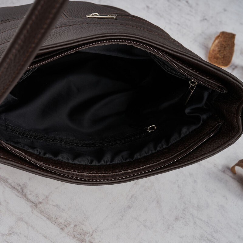 Paolo Peruzzi Dámská kožená kabelka Paul Peruzzi Z-53 hnědá - GLAMI.cz