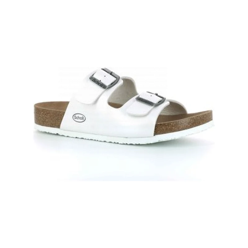 Scholl SHO AMELIA perleťově bílé zdravotní pantofle - GLAMI.cz