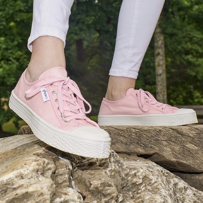 Vasky Kanvasky Pink - Dámské plátěné tenisky / botasky růžové česká ...