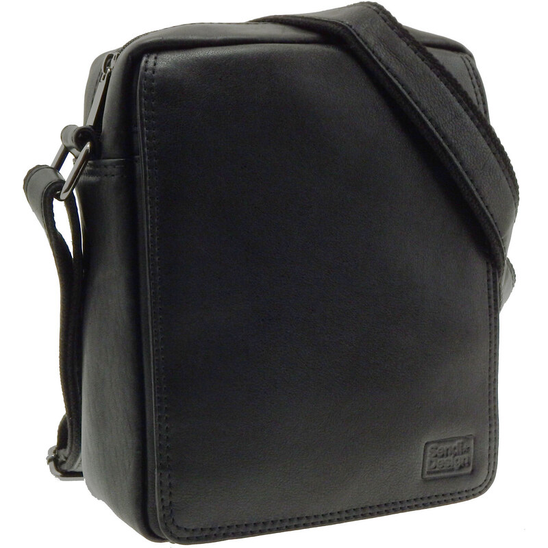 PÁNSKÁ KOŽENÁ TAŠKA PŘES RAMENO SENDI DESIGN - ČERNÁ - GLAMI.cz