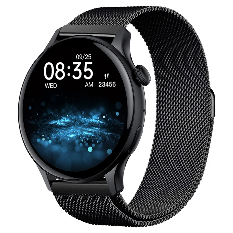 Chytré hodinky Madvell Talon s bluetooth voláním černá s kovovým ...