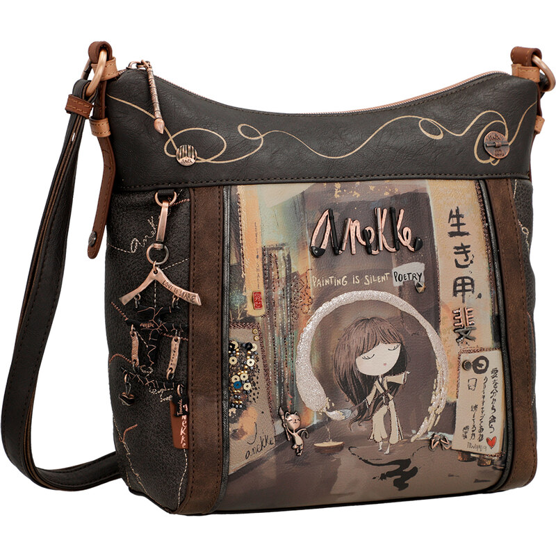 Anekke hobo crossbody kabelka Shoen Brown - GLAMI.cz