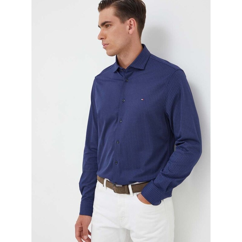 Košile Tommy Hilfiger slim, s klasickým límcem - GLAMI.cz