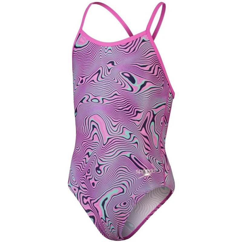 Speedo Allover Digital Vback Neon Reefs Girl True... - GLAMI.cz