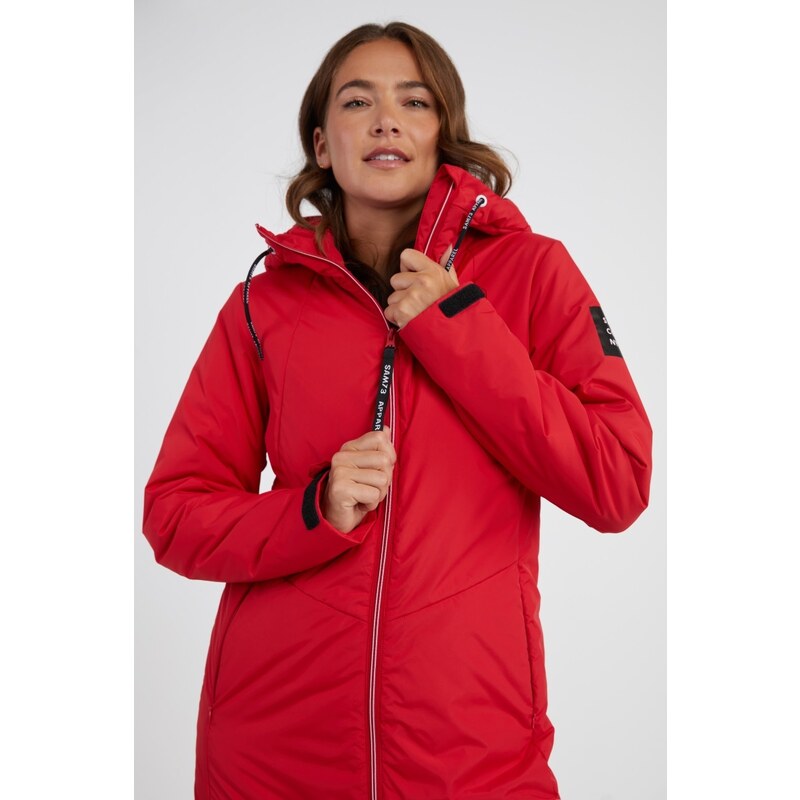 SAM73 Dámský kabát GRETCHEN SAM 73 červená - GLAMI.cz