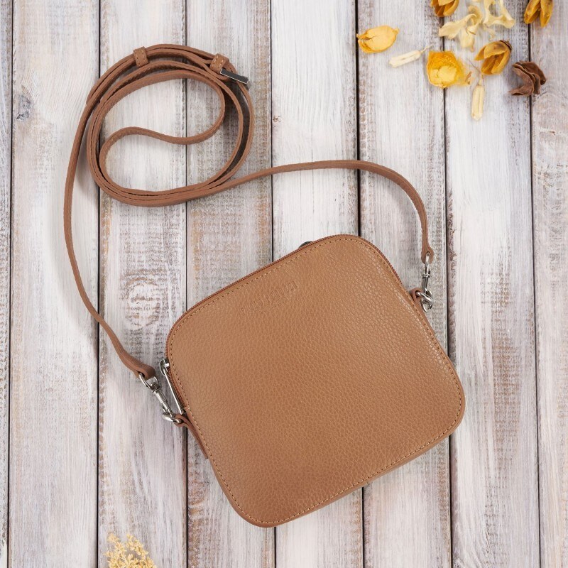 Paolo Peruzzi Dámská kožená kabelka Paul Peruzzi IN-61 hnědá - GLAMI.cz