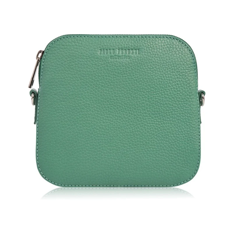 Paolo Peruzzi Dámská kožená kabelka Paul Peruzzi IN-61 zelená - GLAMI.cz