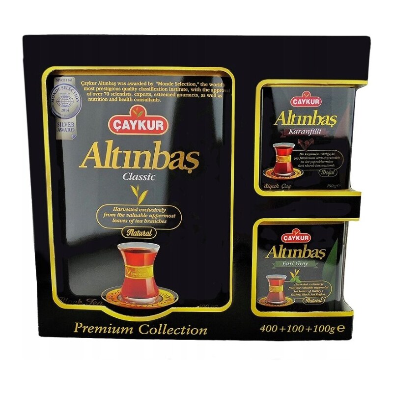 Caykur Turecký čaj Altinbas -Turecký čaj- černý Klasik 400g + Earl Grey ...