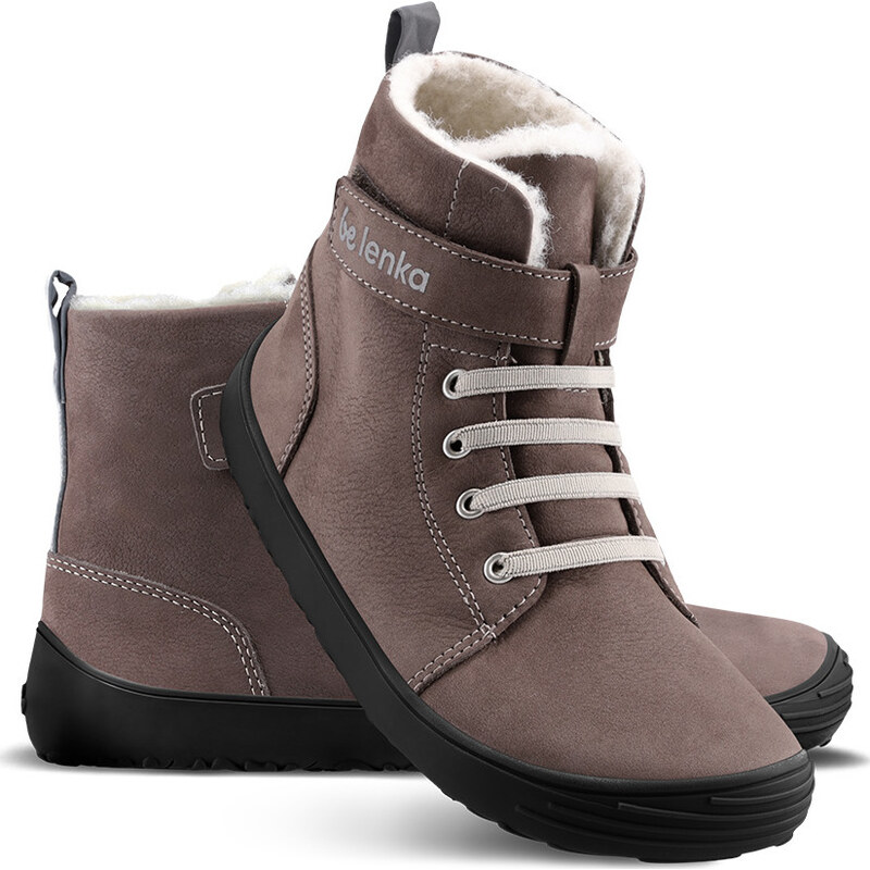 BeLenka Dětské zimní barefoot boty Be Lenka Winter Kids - Chocolate ...