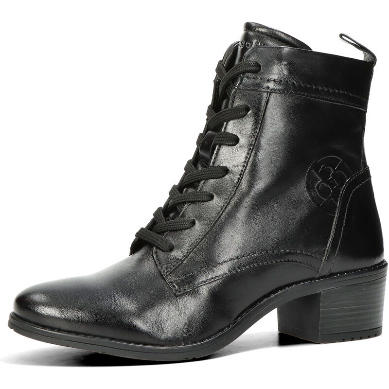 Bugatti dámské kožené kotníkové boty na zip - černé - GLAMI.cz