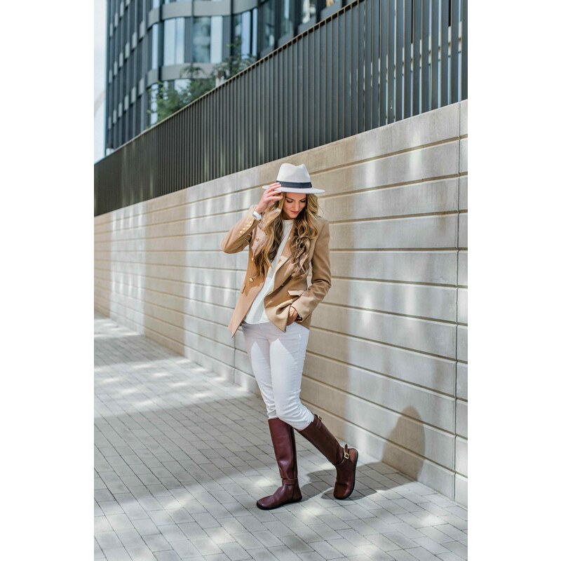 Shapen Glam Brown Vegan barefoot kozačky - GLAMI.cz