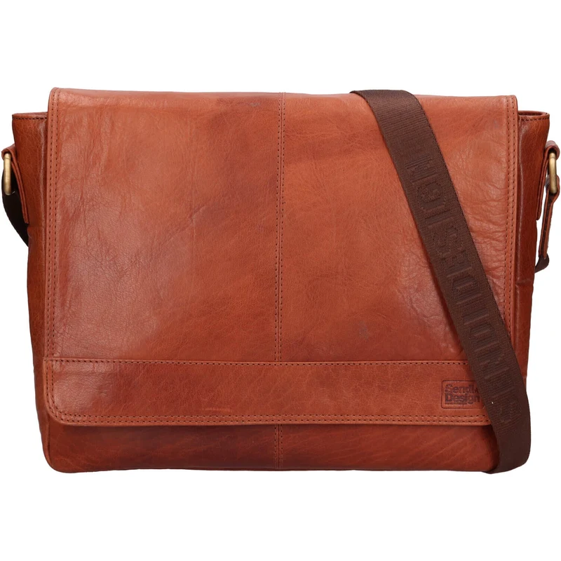 Sendi DESIGN Pánská kožená taška přes rameno SendiDesign Bucket - koňak ...