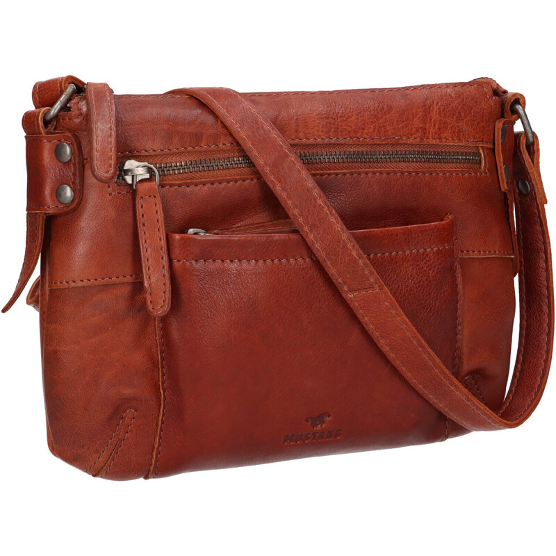 Dámská kožená cossbody kabelka Mustang Livie - koňak - GLAMI.cz