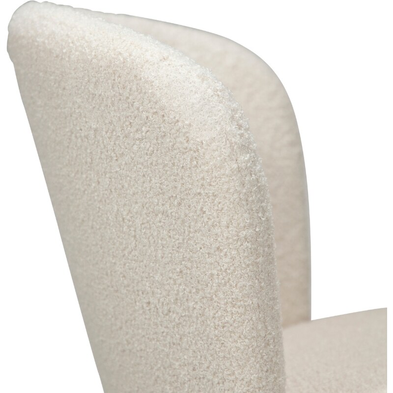 Dan-Form Béžová bouclé barová židle DAN-FORM Orbit 68 cm - GLAMI.cz