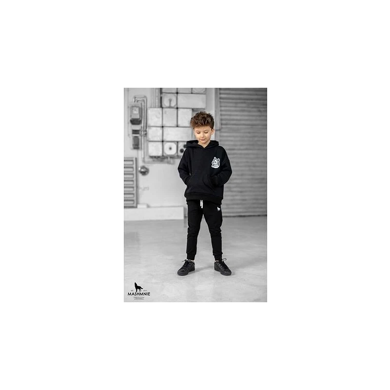 MashMnie Mash Mnie hoodie mikina WOLF černá - GLAMI.cz