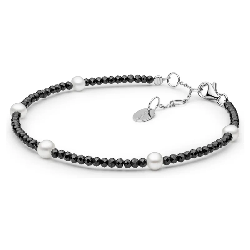 Gaura Pearls Korálkový náramek Marqaux, spinel, říční perla, stříbro ...