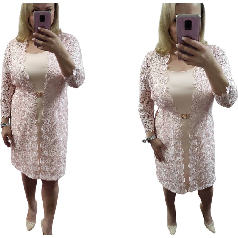 Marselini Dámský kostým Marselini 1701 jemný růžový Dámský kostým ...