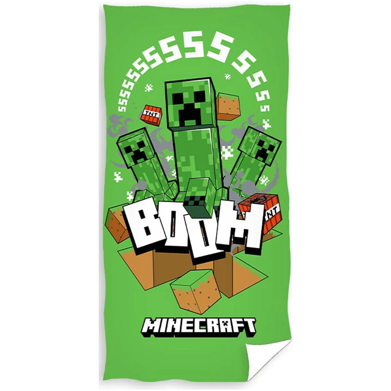 Carbotex Dětská osuška Minecraft Creeper Boom - GLAMI.cz