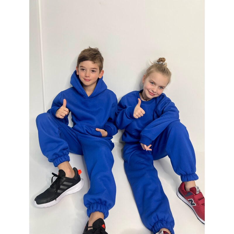 DĚTSKÁ TEPLÁKOVÁ SOUPRAVA JESSE KRÁLOVSKY MODRÁ - GLAMI.cz