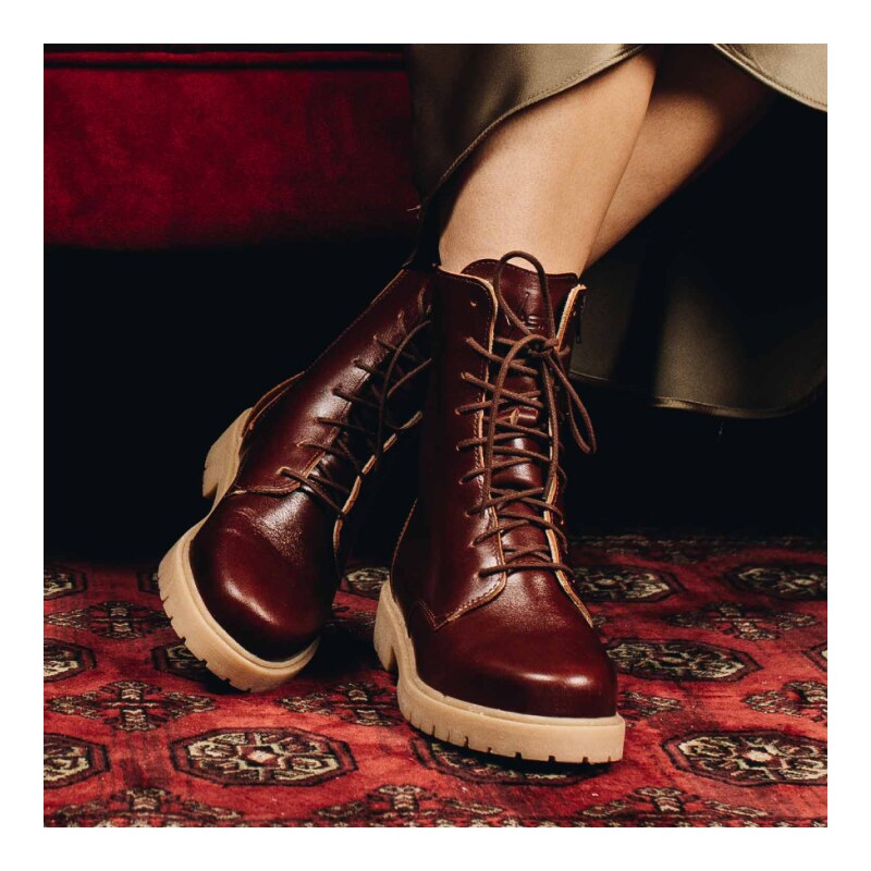 Vasky Lydie Zip Brown - Dámské kožené kotníkové boty hnědé - podzimní / zimní boty, obuv Flexiko ...