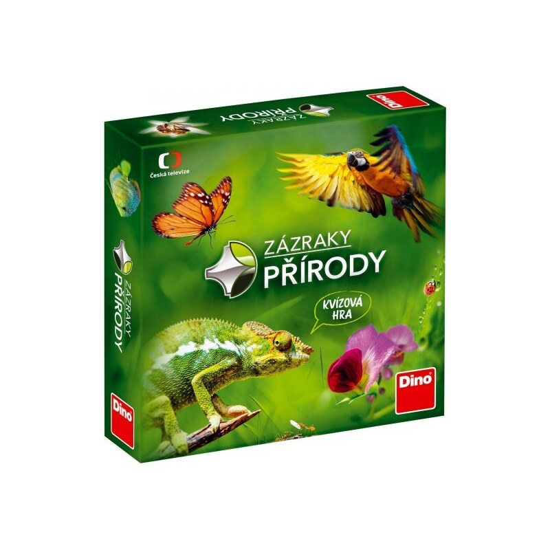 Dino Zázraky přírody kvíz společenská naučná hra v krabici 24x24x5cm - GLAMI.cz