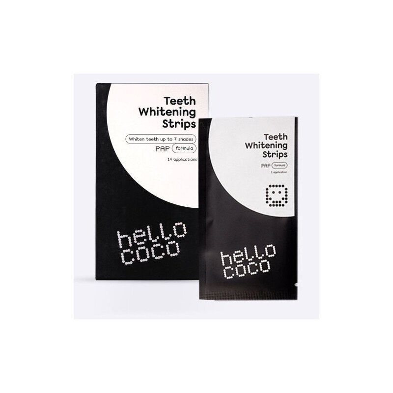 Hello Coco Bělicí pásky na zuby PAP+ 28 ks - GLAMI.cz