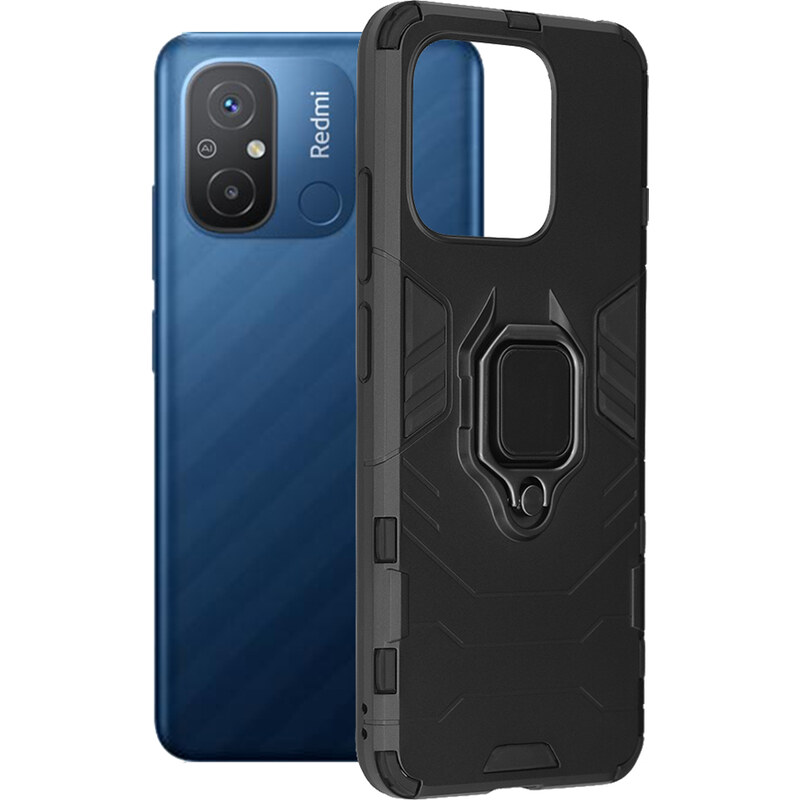 Techsuit Odolné Pouzdro Ring Armor Case pro Xiaomi Redmi 12C černá ...