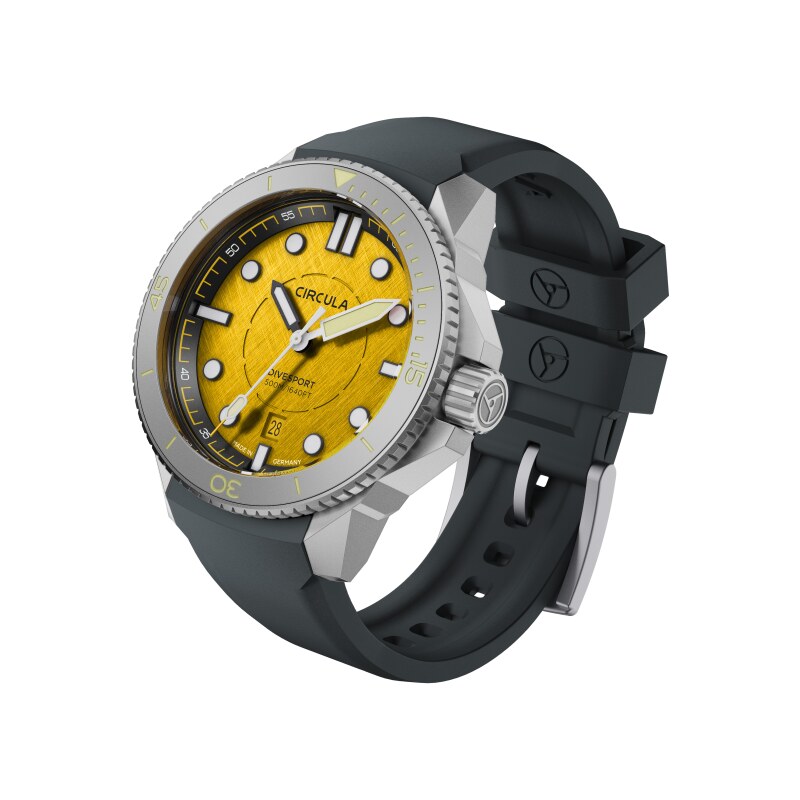 Circula Watches Stříbrné pánské hodinky Circula s gumovým páskem ...