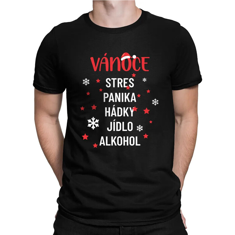 Garibald Vánoce - stres, panika, hádky, jídlo, alkohol - pánské tričko ...