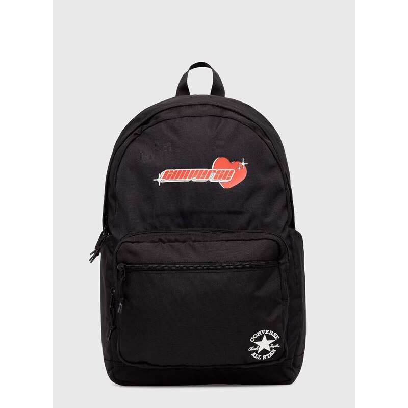 Batoh Converse černá barva, velký, s potiskem - GLAMI.cz