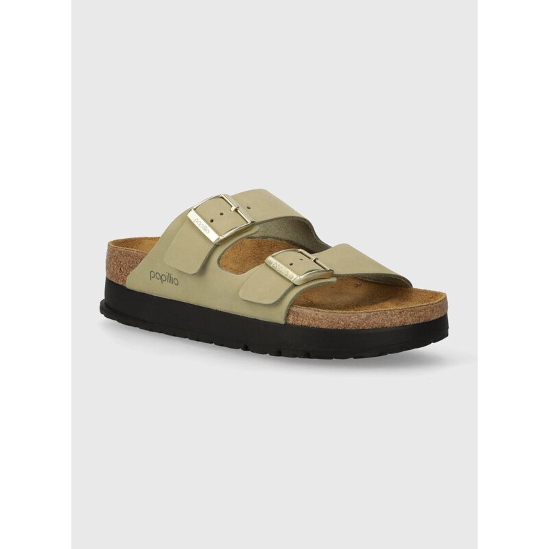Nubukové pantofle Birkenstock Arizona Platform Flex Birkenstock x ...