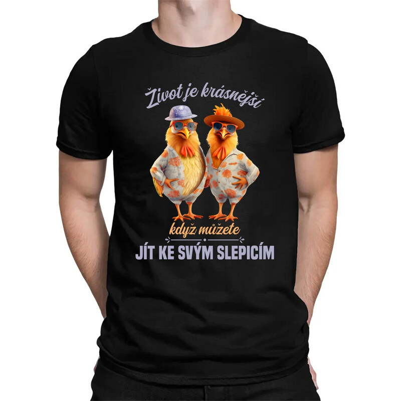 Garibald Život je krásnější, když můžete jít ke svým slepicím - pánské ...