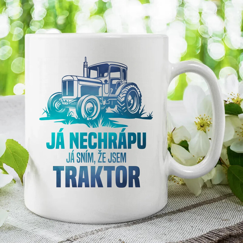 Garibald Já nechrápu, já sním, že jsem traktor - hrnek s potiskem ...