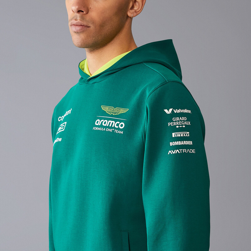 F1 official merchandise Týmová mikina s kapucí Aston Martin F1 Team ...