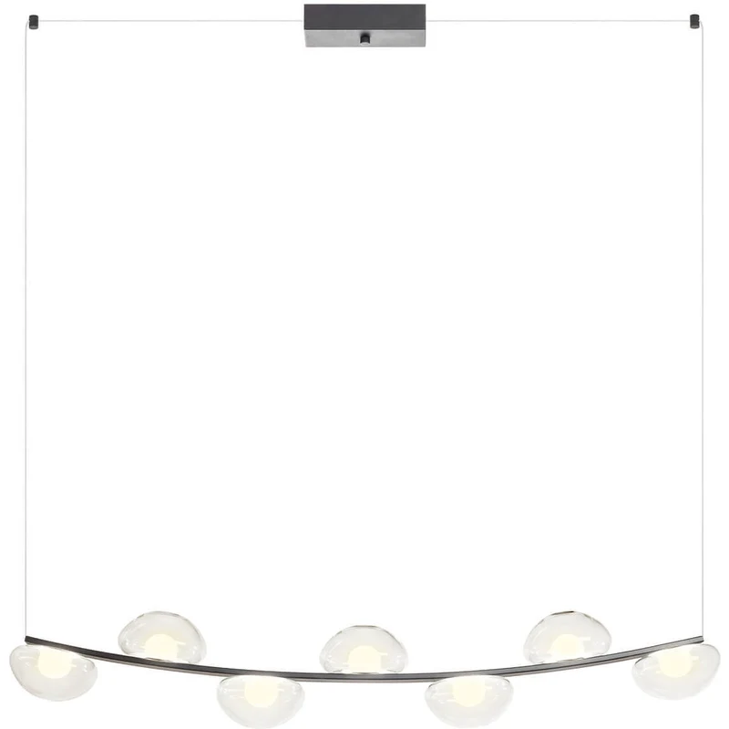 Světla a lustry REDO GROUP Černý LED lustr nad stůl Redo SINCLAIR 01 ...