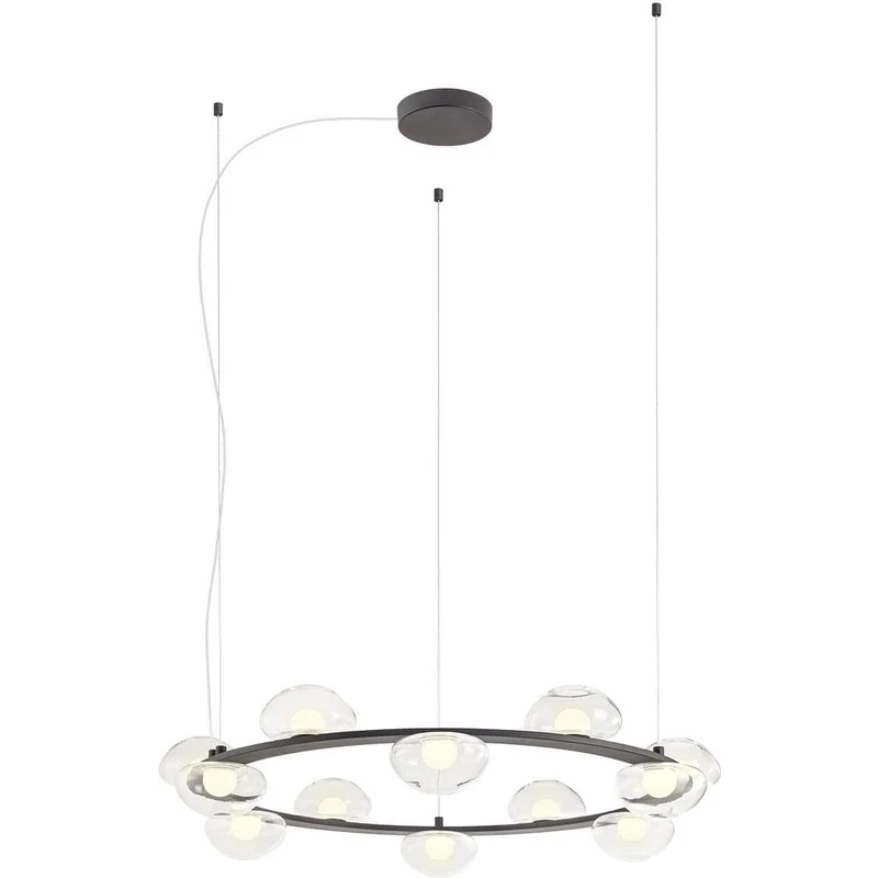 Světla a lustry REDO GROUP Černé závěsné LED světlo nad stůl Redo ...