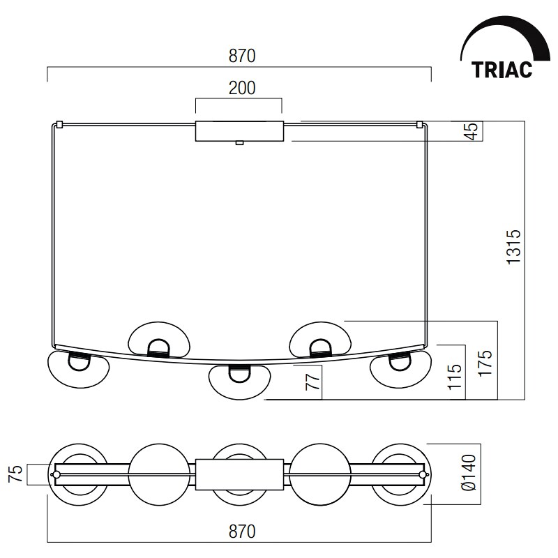 Světla a lustry REDO GROUP Černý LED lustr nad stůl Redo SINCLAIR 01 ...