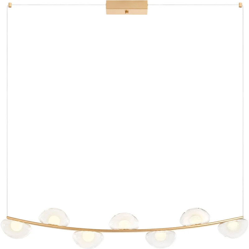 Světla a lustry REDO GROUP Zlatý LED lustr nad stůl Redo SINCLAIR 01 ...