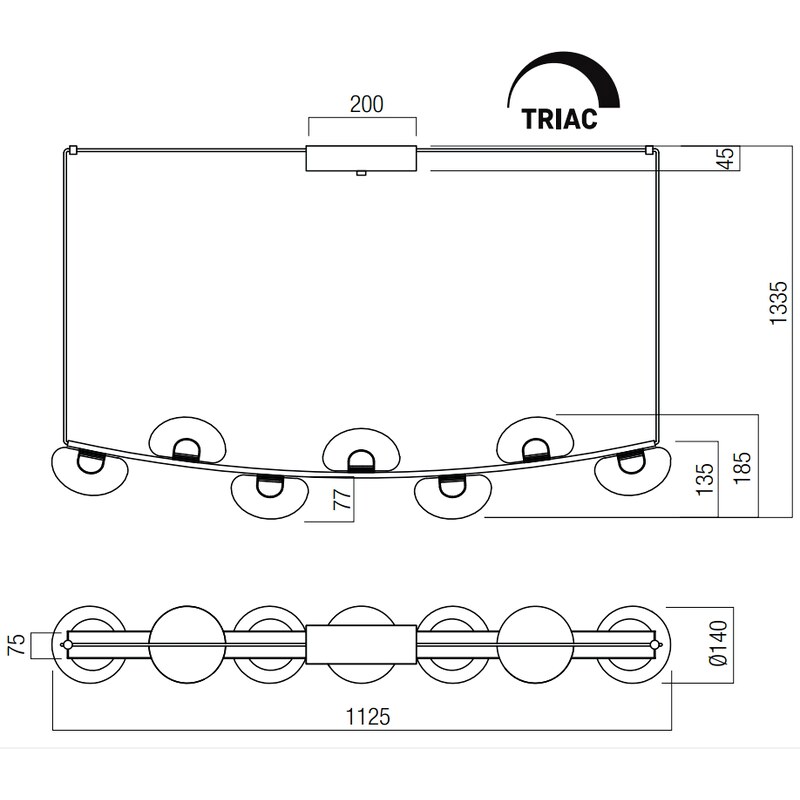 Světla a lustry REDO GROUP Černý LED lustr nad stůl Redo SINCLAIR 01 ...