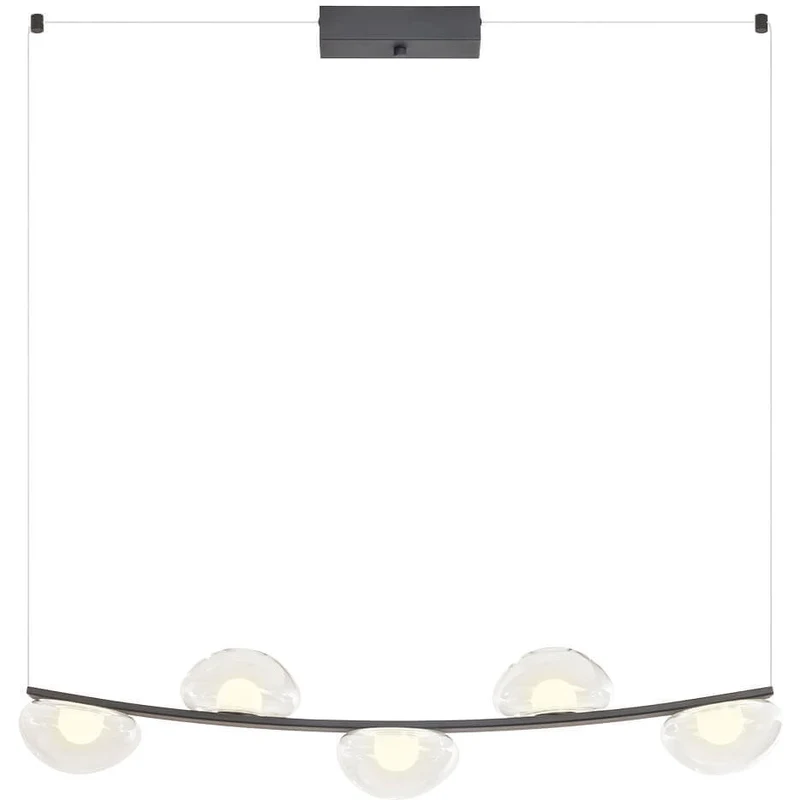 Světla a lustry REDO GROUP Černý LED lustr nad stůl Redo SINCLAIR 01 ...